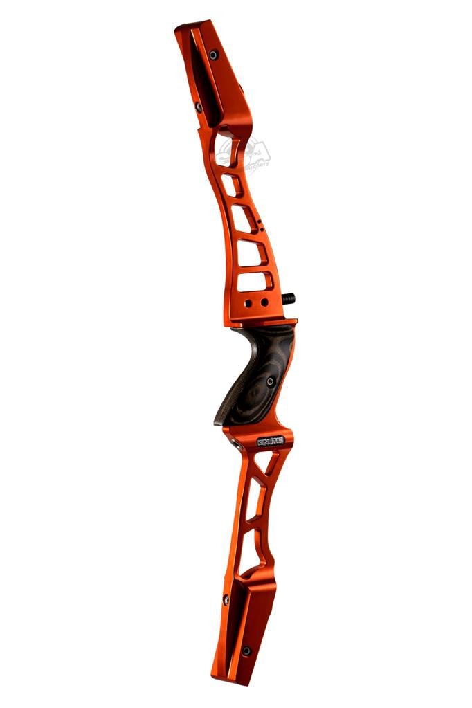 KINETIC MITTELSTÜCK ZIVIO RECURVE RISER ILF ANODIZED 25" LH_Orange an ...
