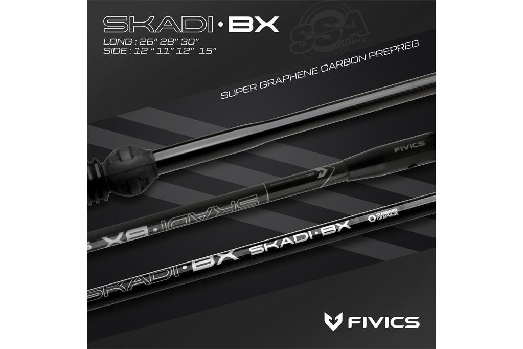 FIVICS TARGET STABILIZERS CARBON SHORT ROD SKADI-BX BLACK WITH DAMPER ...